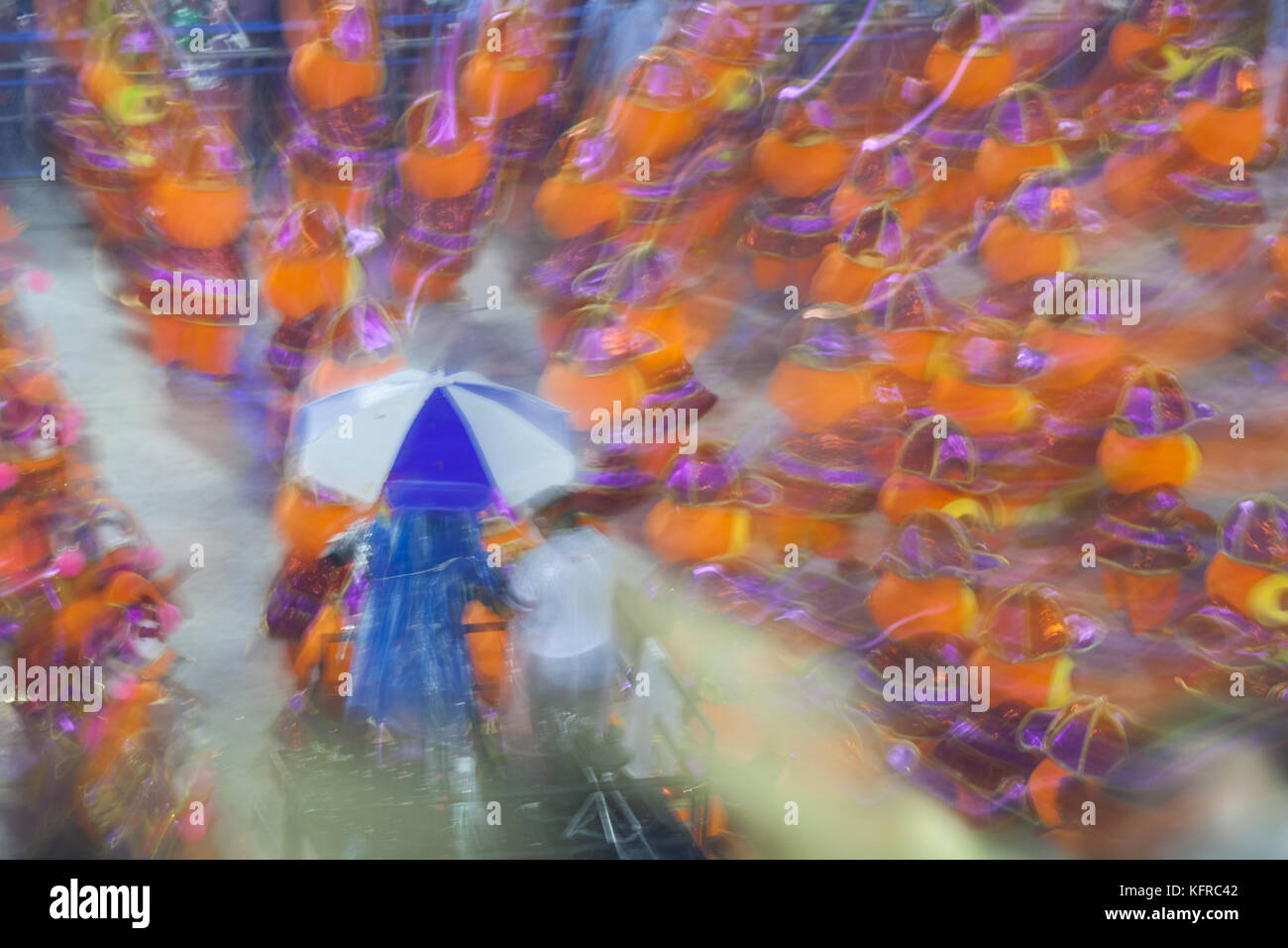 Show with decorations on carnival in Rio de Janeiro, Brazil. The Rio ...