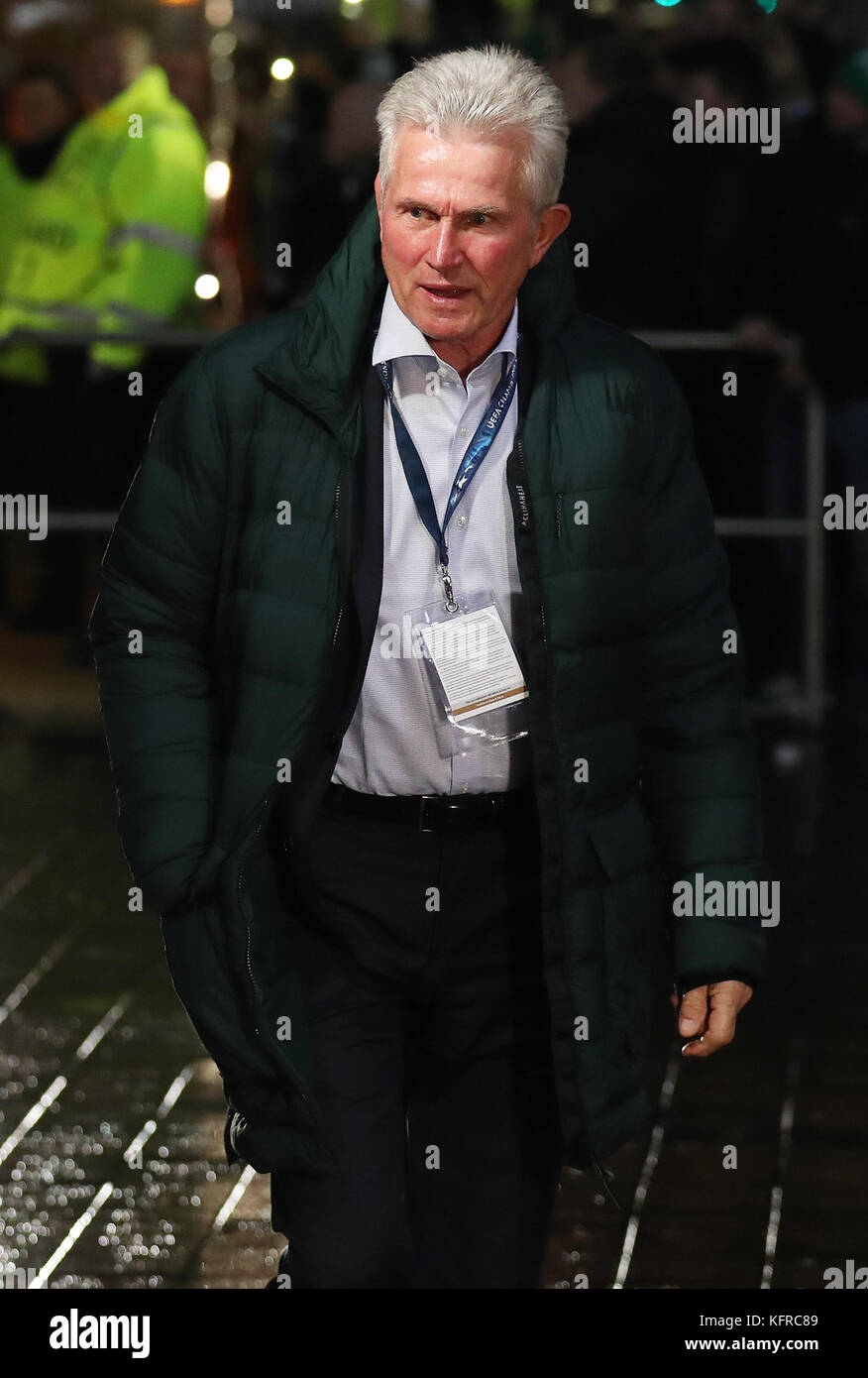 Bayern Munich manager Jupp Heynckes arrives for the UEFA Champions ...