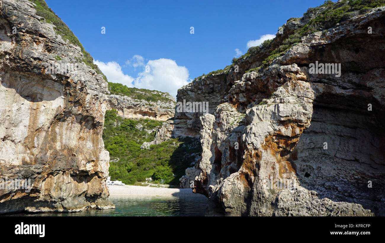 amazing landscape on a dalmatian island in croatia Stock Photo - Alamy