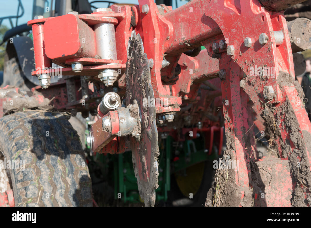 Tractors competing in Ploughing Match Stock Photo - Alamy