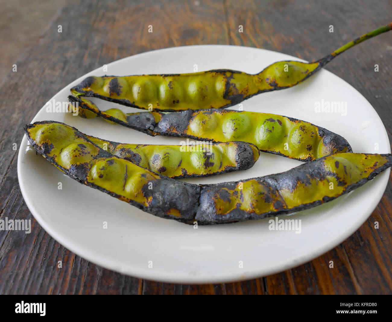 grilled Bitter bean Stock Photo - Alamy
