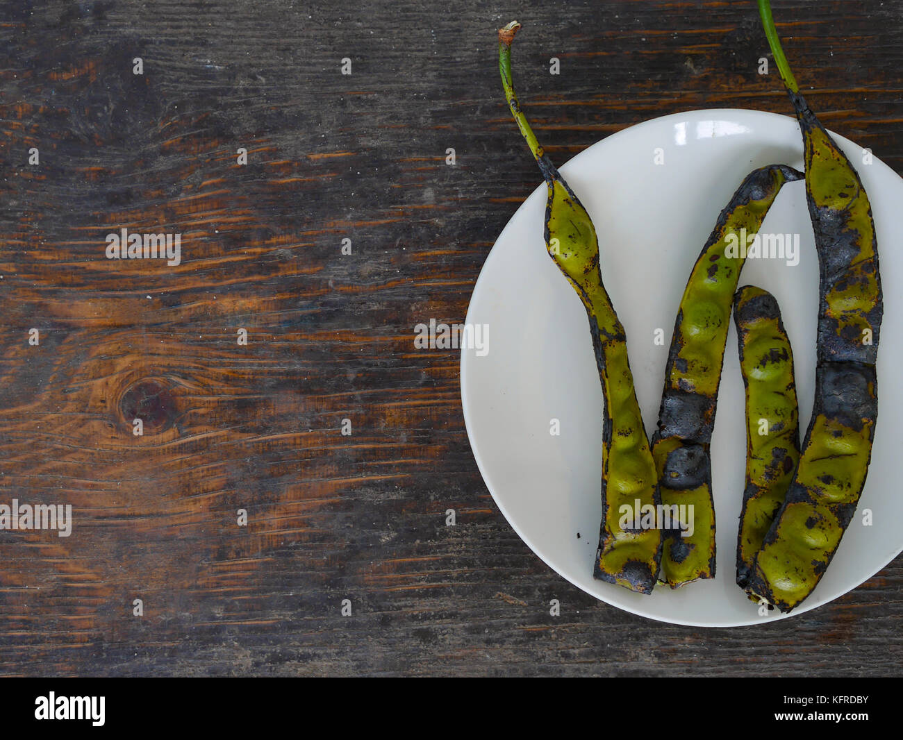 grilled Bitter bean Stock Photo - Alamy