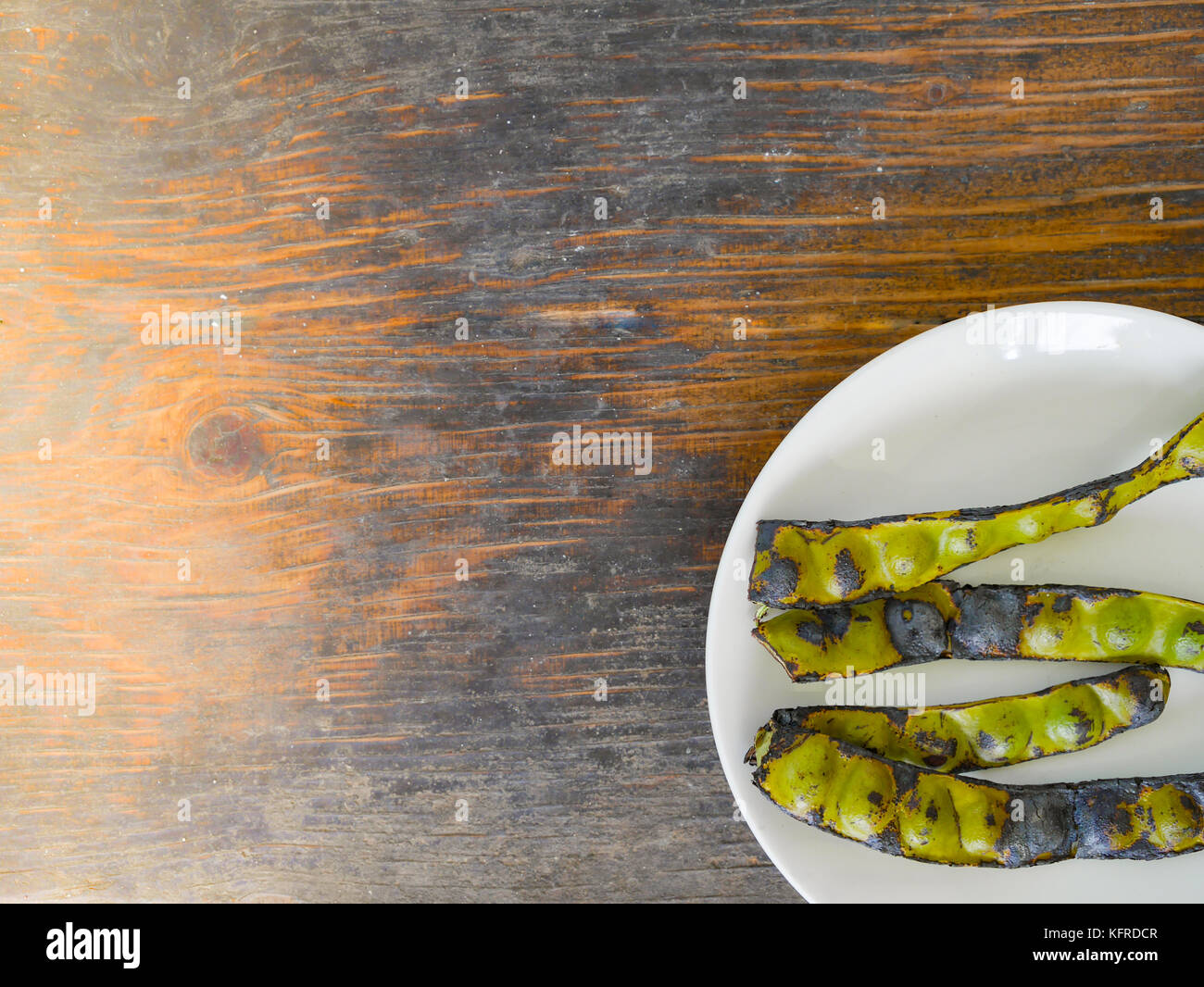 grilled Bitter bean Stock Photo - Alamy