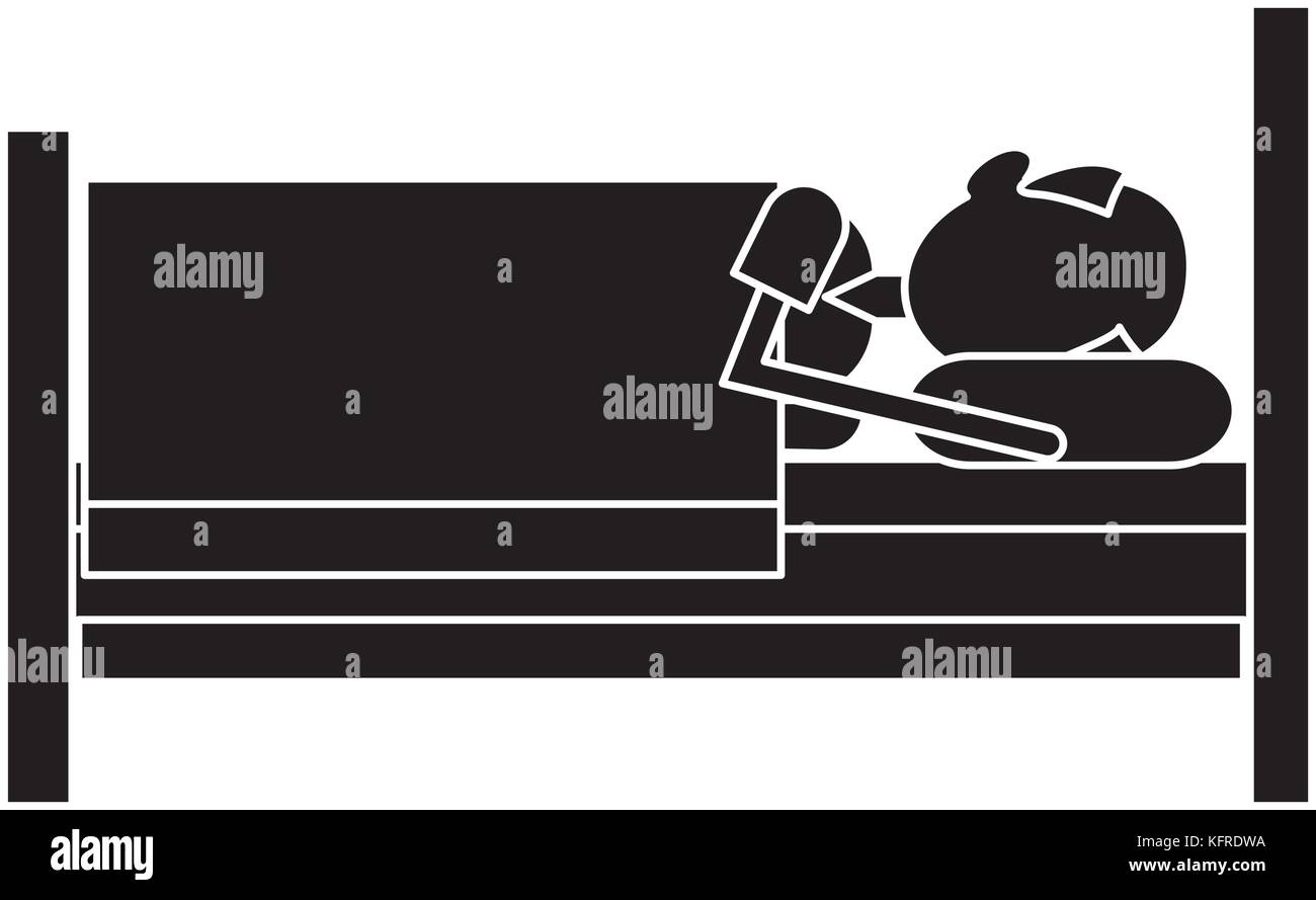 Bed sleep symbol Stock Vector Image & Art - Alamy