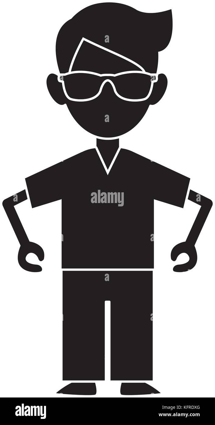 Man With Sunglasses Stock Vector Image And Art Alamy