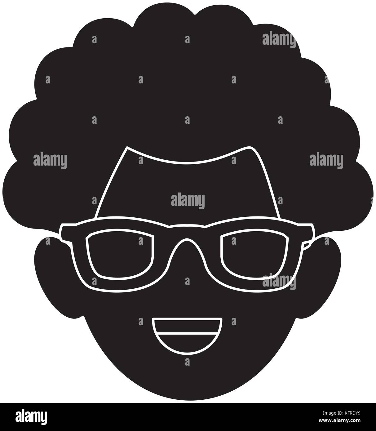 Man with glasses Stock Vector Image & Art - Alamy