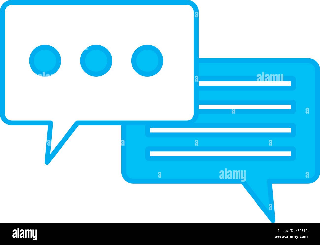 Chat bubbles symbol Stock Vector Image & Art - Alamy