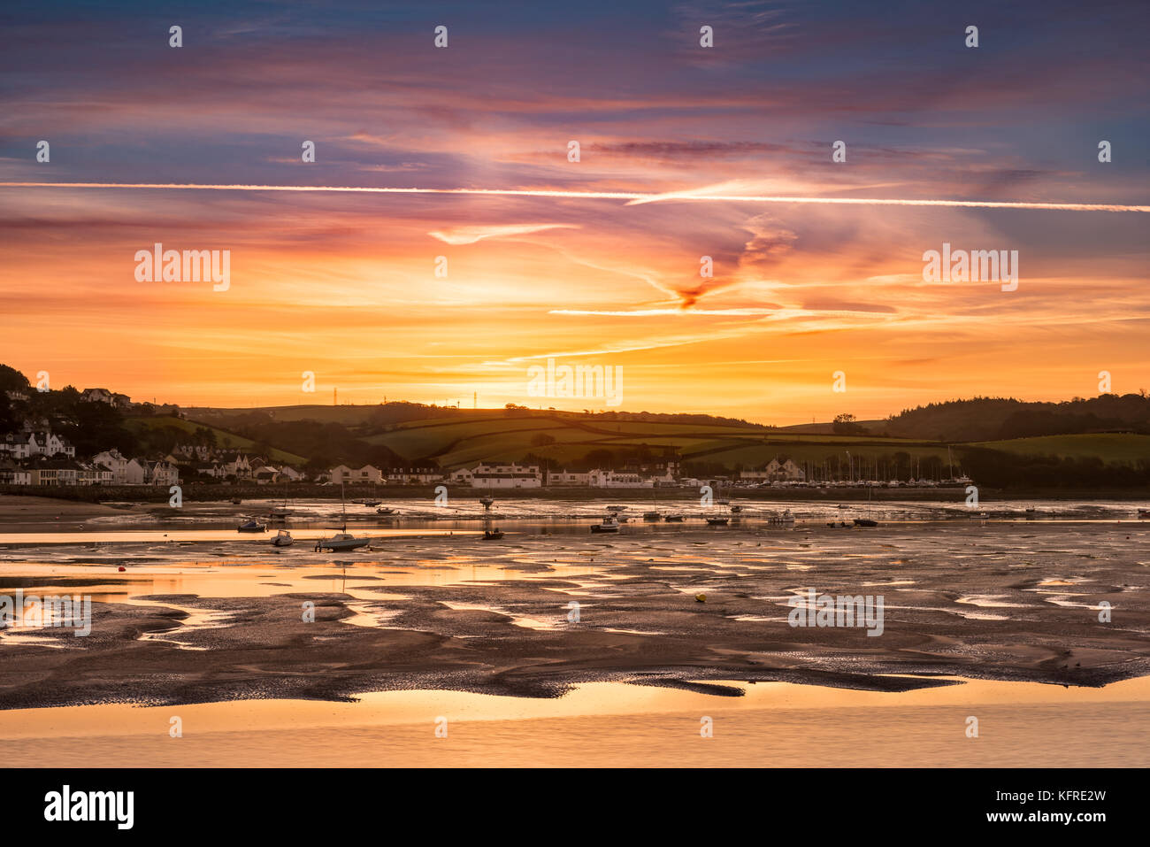 The sun rises an hour earlier, over the Devon coastal village of Instow ...