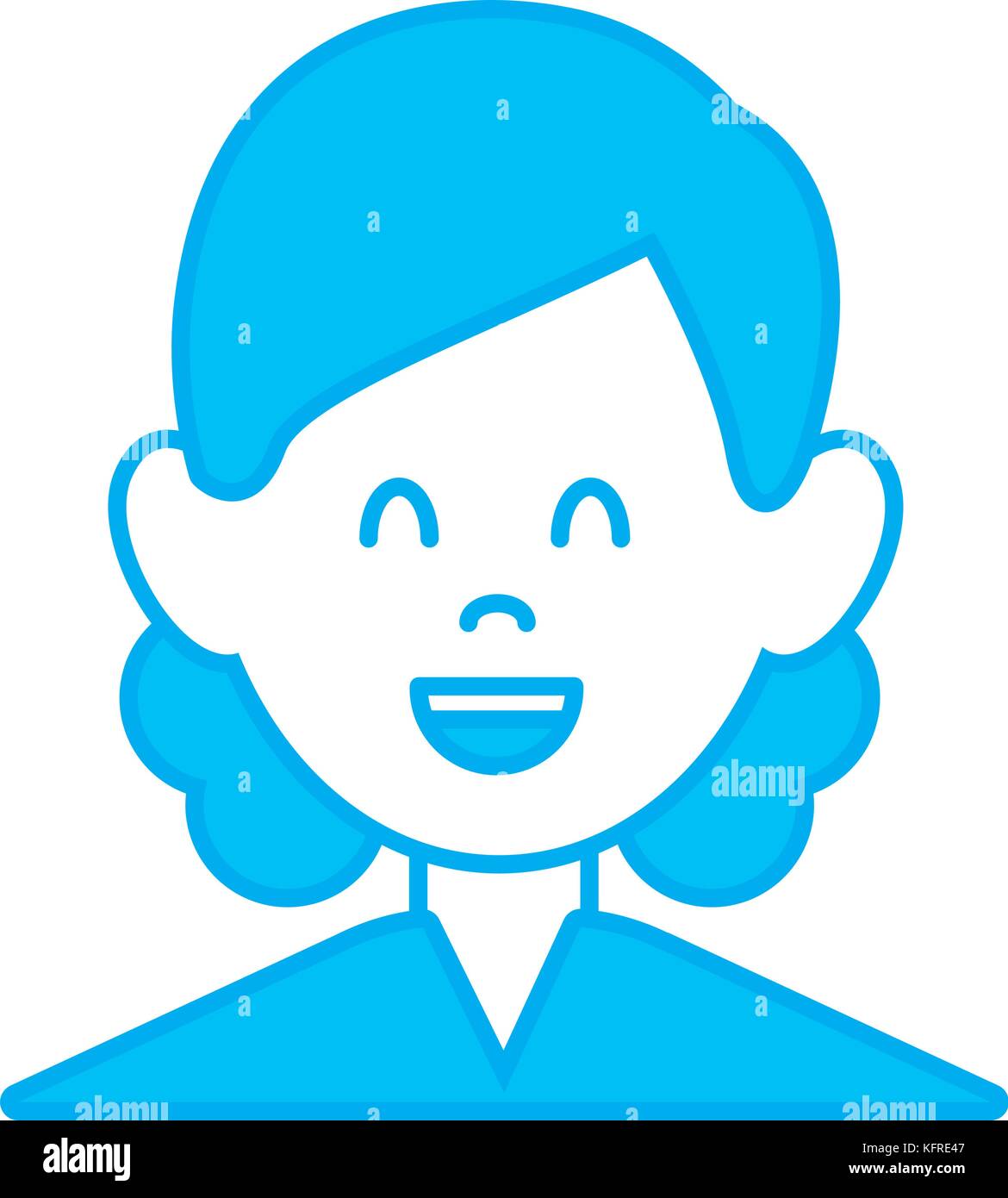 Woman smiling cartoon Stock Vector Image & Art - Alamy