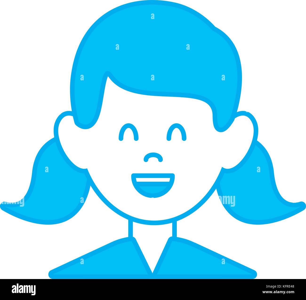 Woman smiling cartoon Stock Vector Image & Art - Alamy