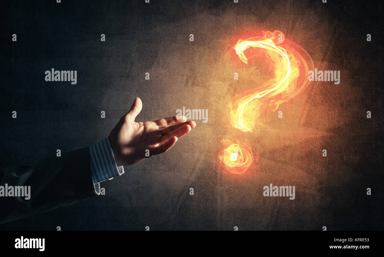 Burning question mark hi-res stock photography and images - Alamy