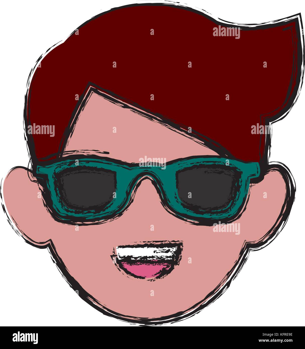 Man With Sunglasses Stock Vector Image And Art Alamy