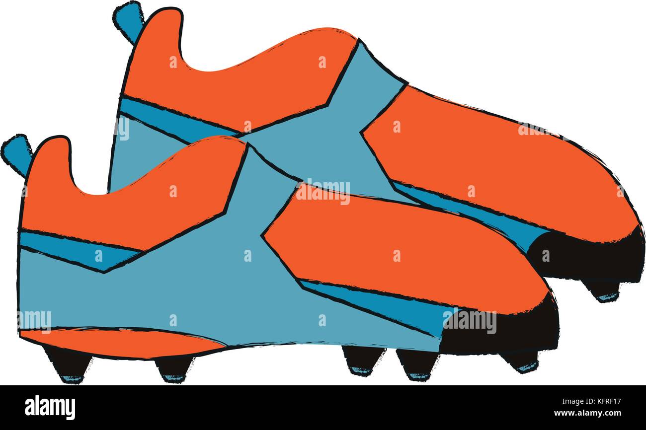 cleats football soccer shoes icon image Stock Vector Image & Art - Alamy