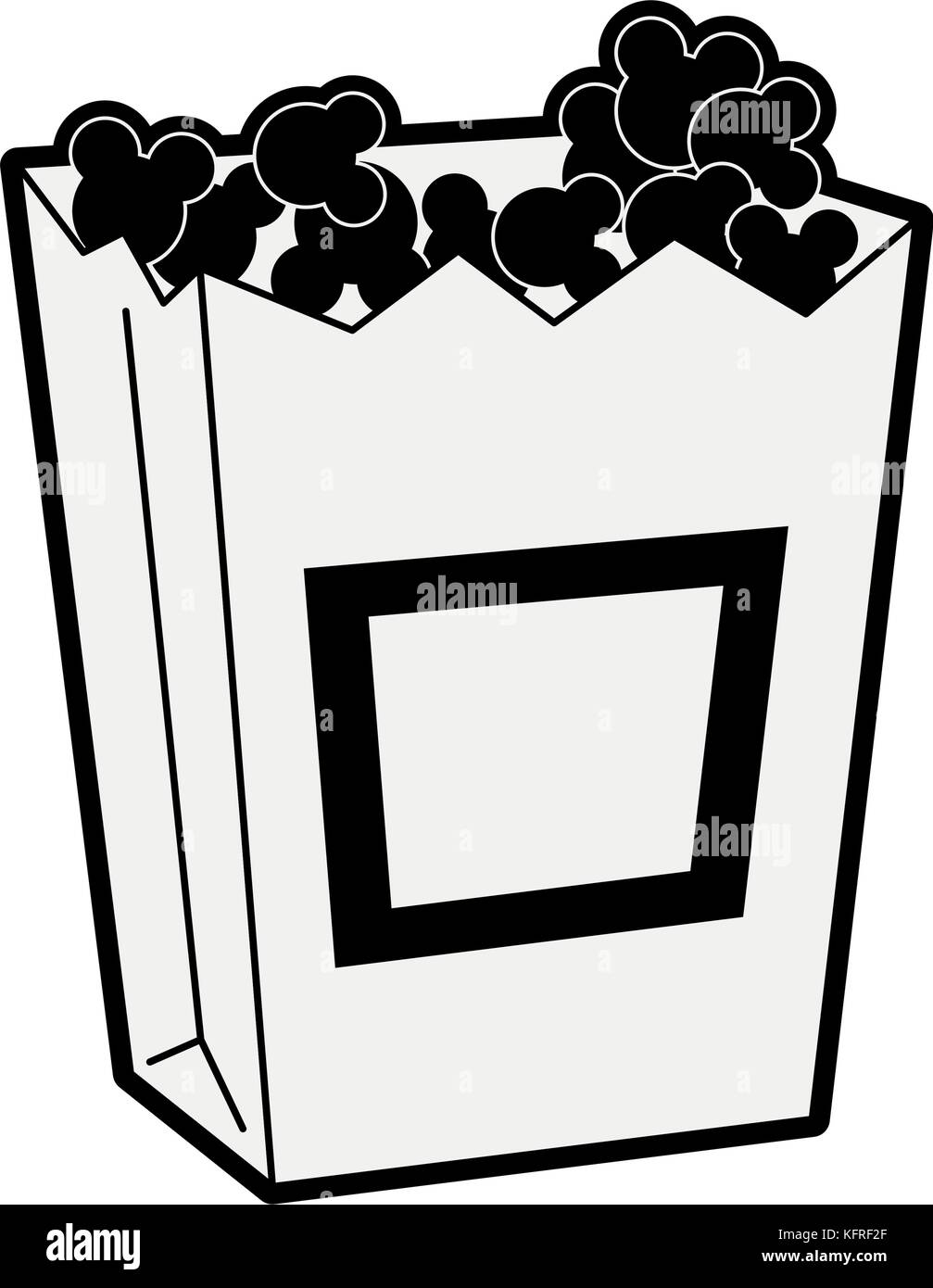 popcorn in bag icon image Stock Vector Image & Art - Alamy