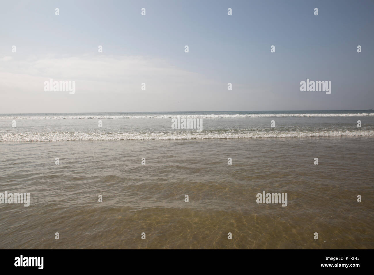A LONG PERSPECTIVE OF NATURAL SEA WATER Stock Photo - Alamy