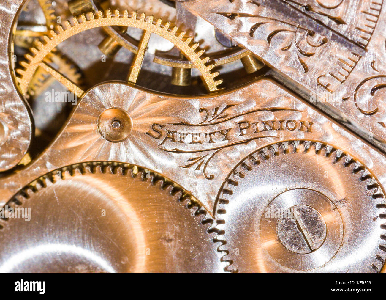 A macro shot of the inside of a pocket watch Stock Photo - Alamy