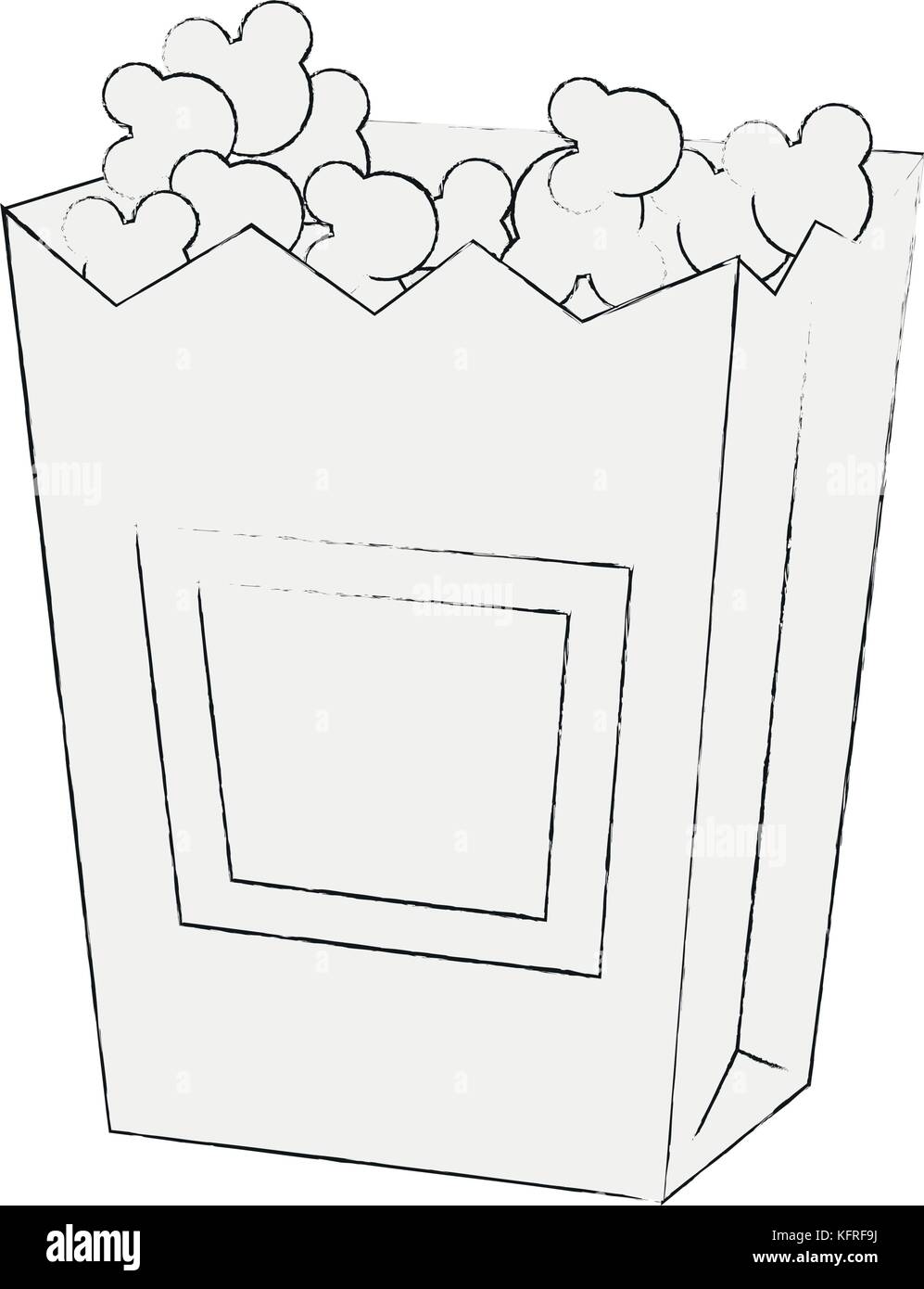 popcorn in bag icon image Stock Vector Image & Art - Alamy