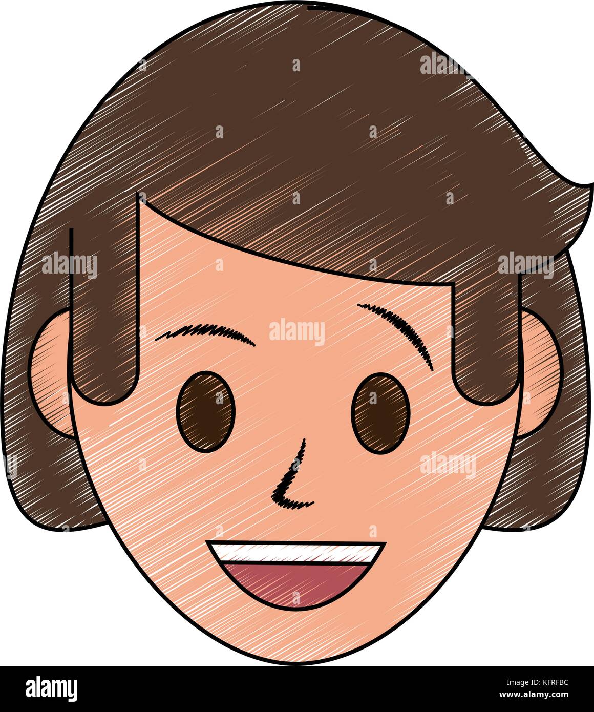 Happy woman positive mind Stock Vector Images - Alamy