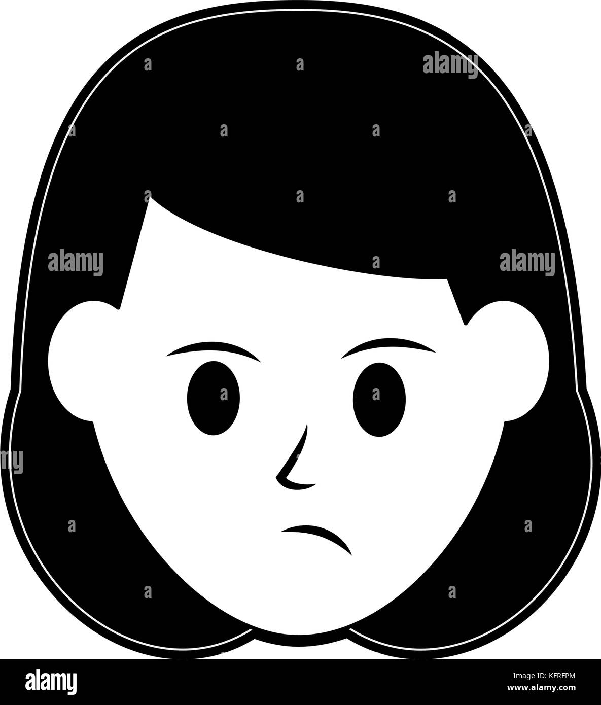 Frustration, concept, woman Black and White Stock Photos & Images - Alamy