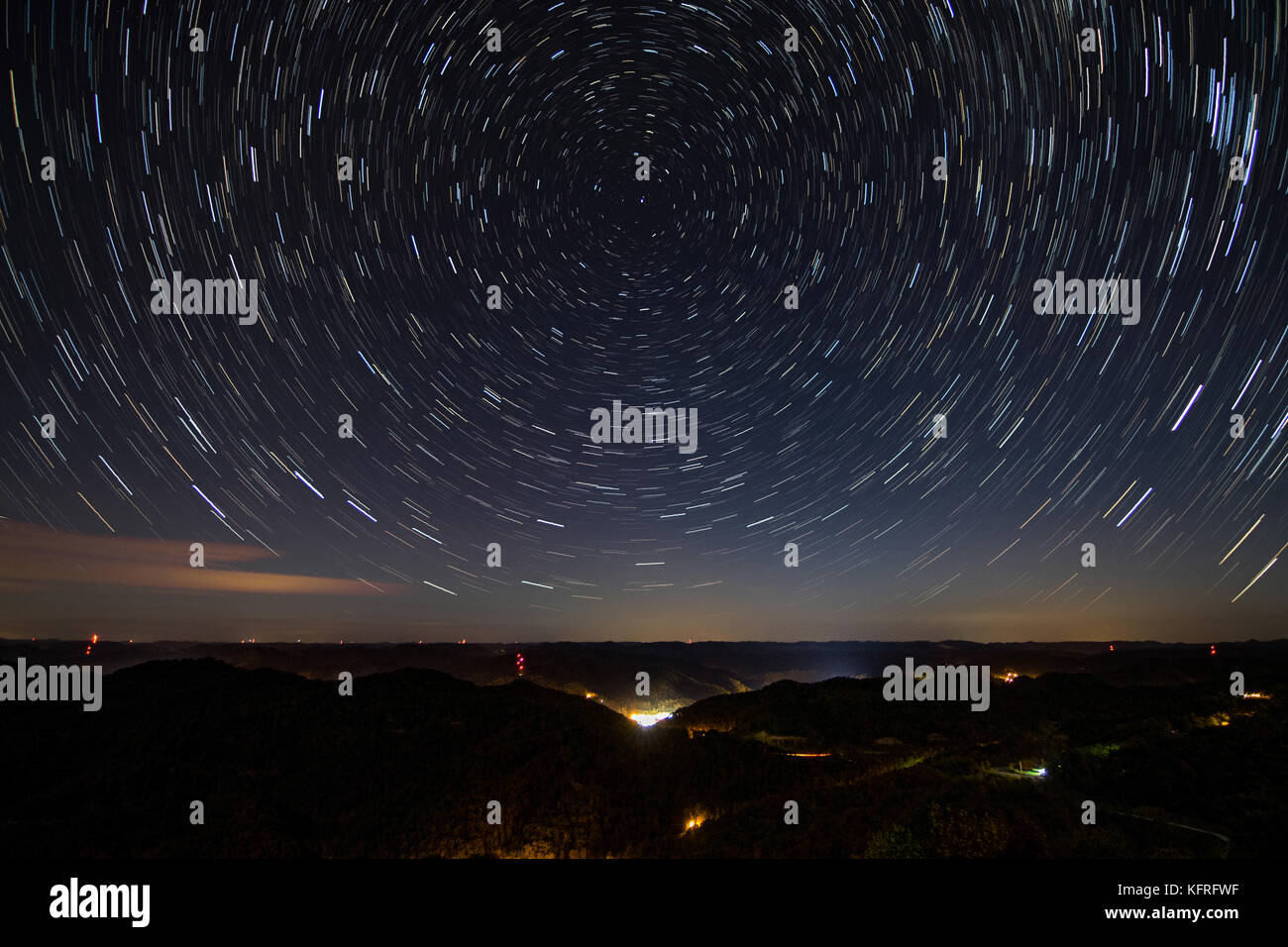 Star trails in rural hi-res stock photography and images - Alamy