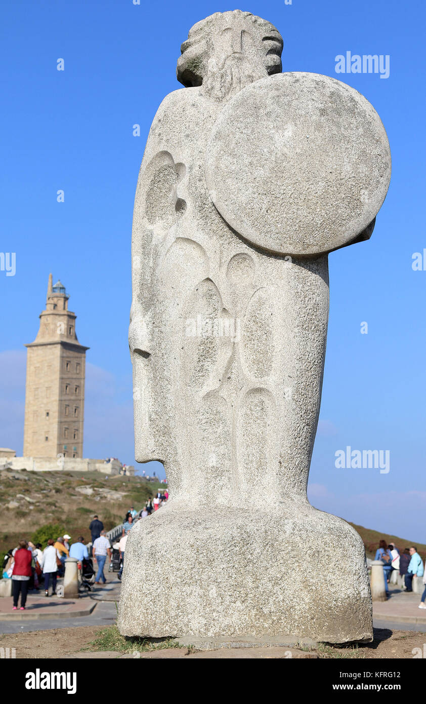 Tower hercules ancient roman lighthouse hi-res stock photography and ...