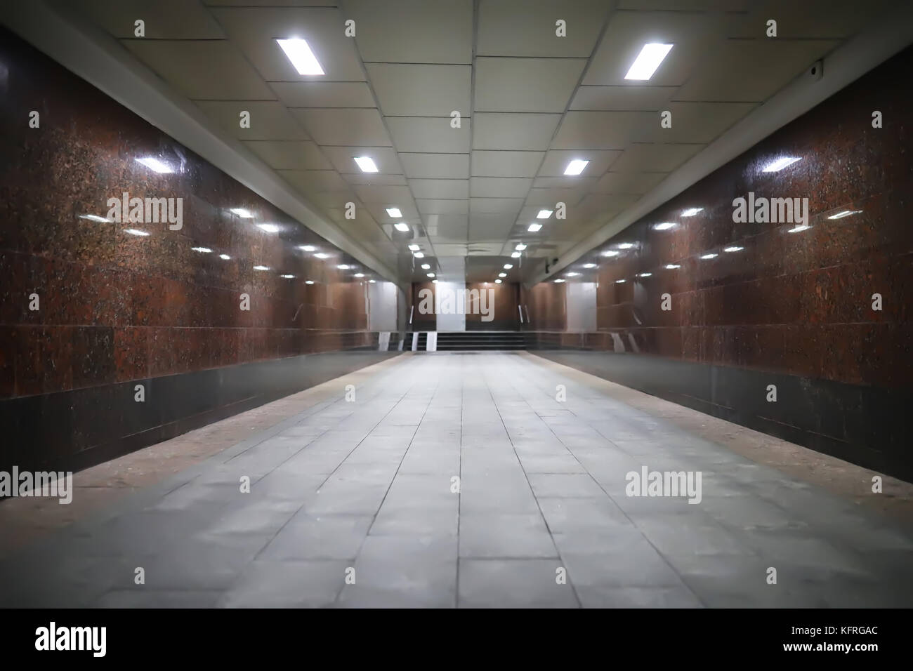 underground passage with lights Stock Photo - Alamy