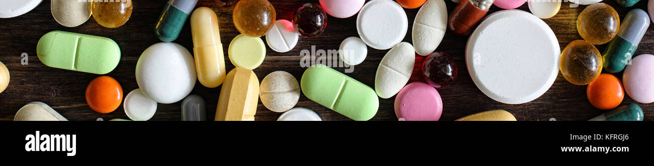 Long background of medications Stock Photo - Alamy