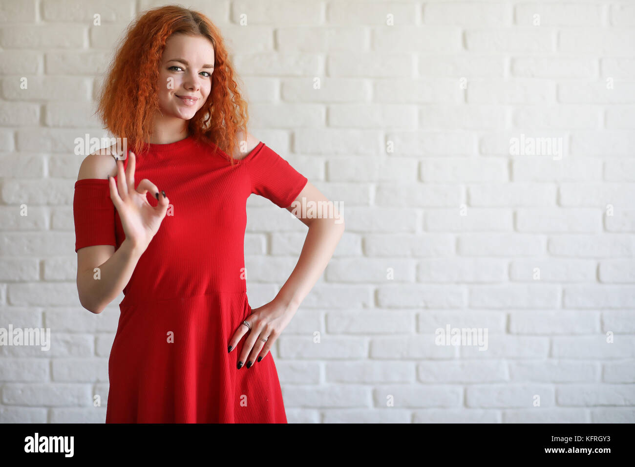 Red-haired girl student Stock Photo - Alamy