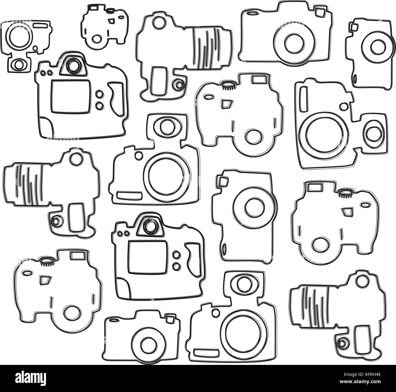media interface camera vector graphic art illustration Stock Vector ...