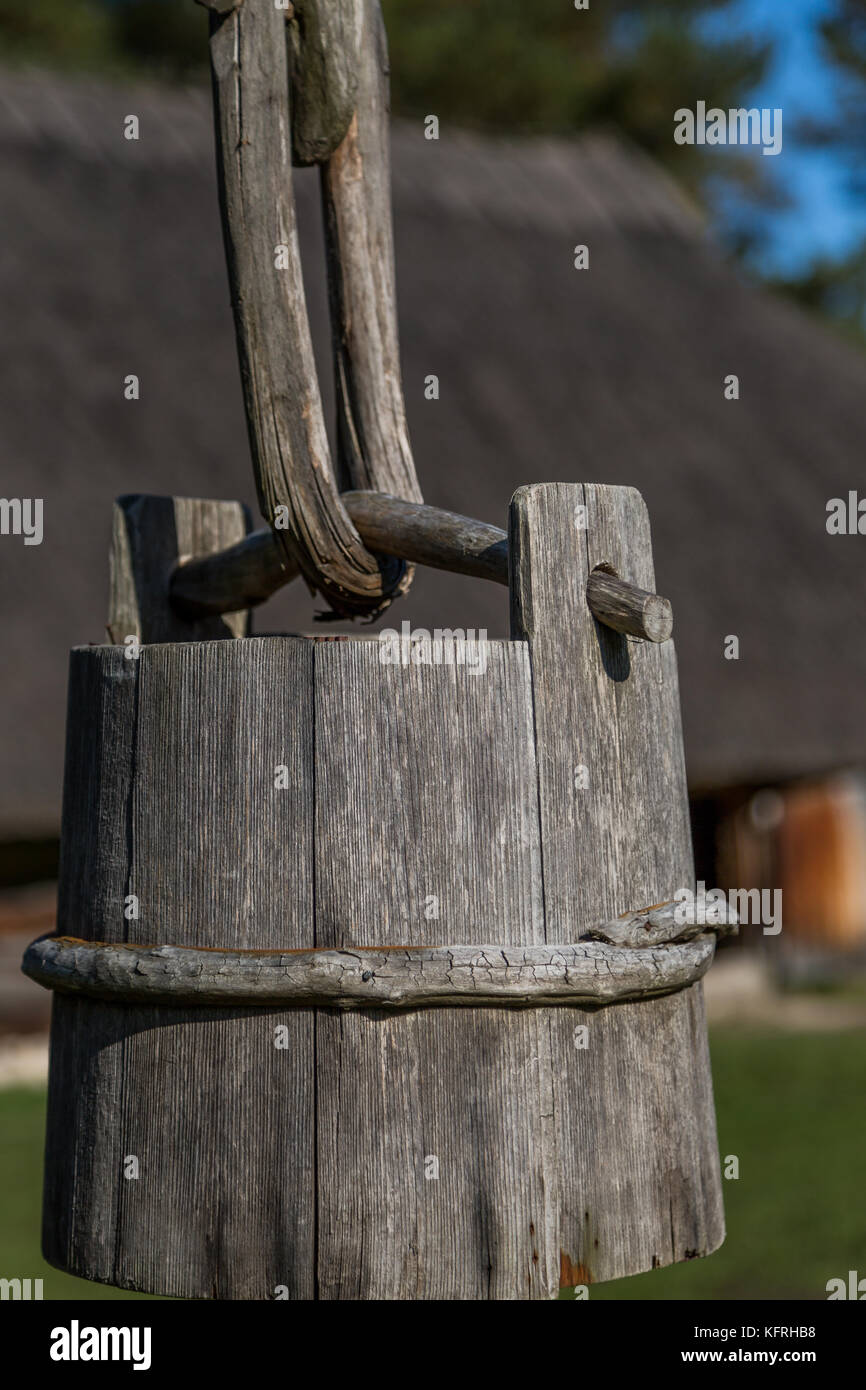 Old Water well in the old village.Close-Up Stock Photo - Alamy