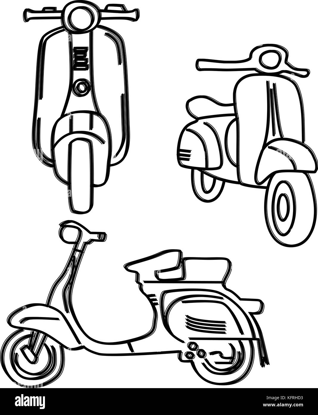 motorcycle theme vector graphic art design illustration Stock Vector ...