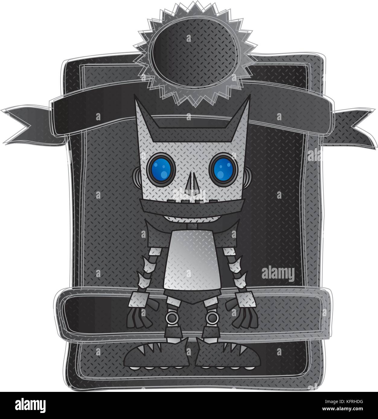 robot theme vector graphic art design illustration Stock Vector Image ...