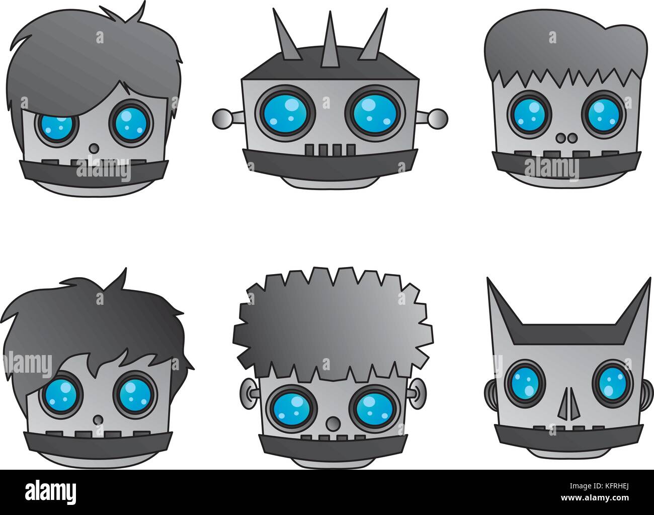 robot theme vector graphic art design illustration Stock Vector Image ...