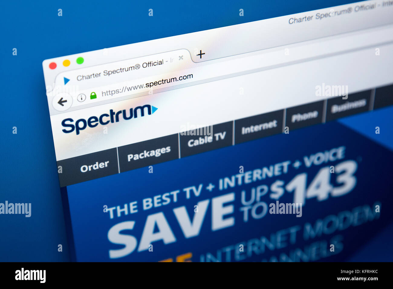 LONDON, UK - OCTOBER 21ST 2017: The homepage of the official website ...