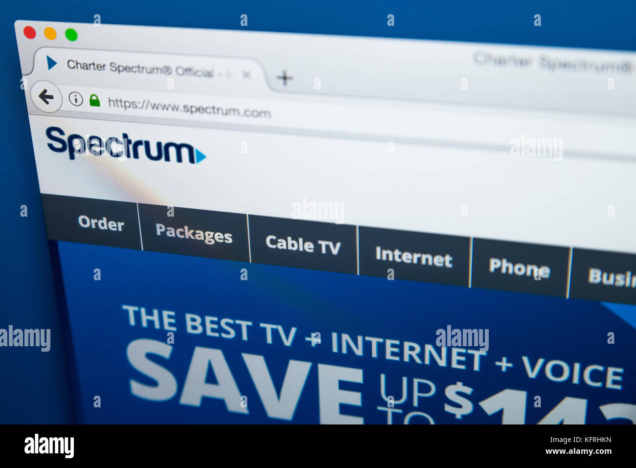 LONDON, UK - OCTOBER 21ST 2017: The homepage of the official website ...