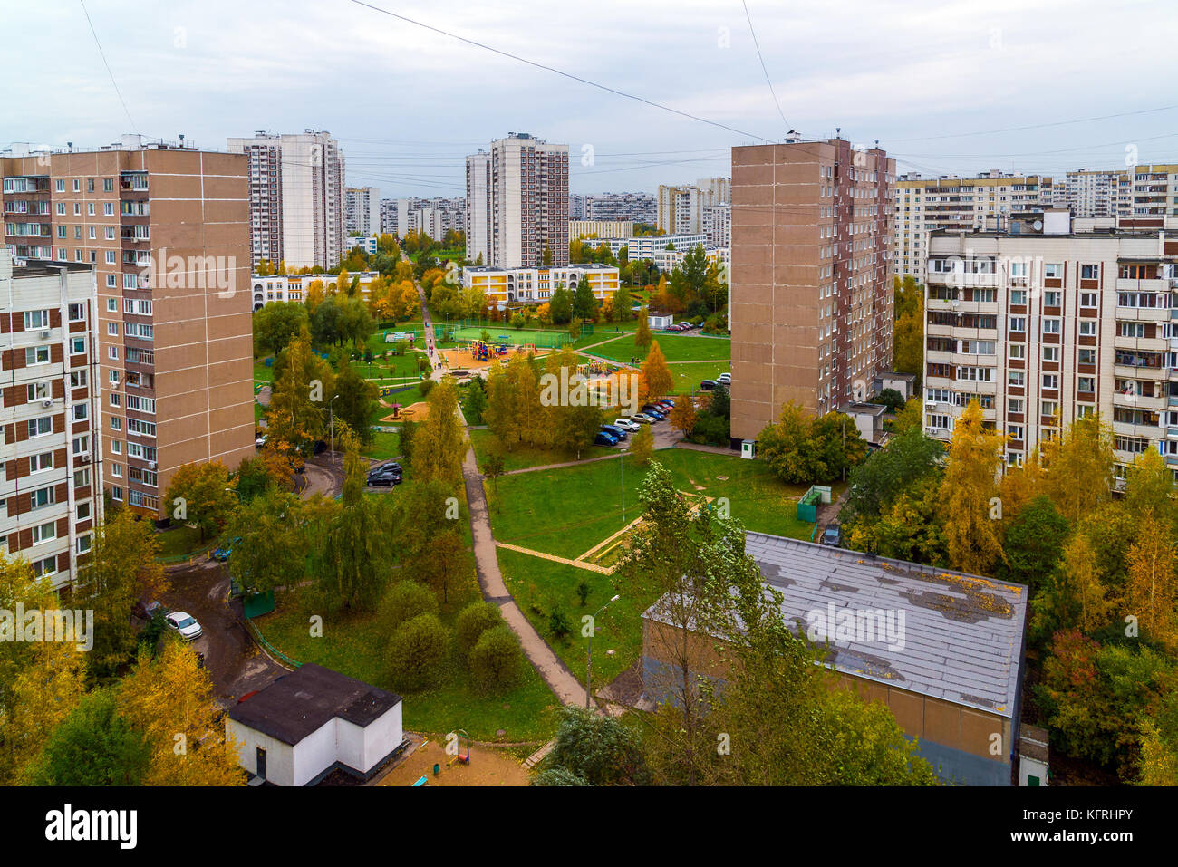 City landscape in autumn in a Moscow, Russia Stock Photo - Alamy