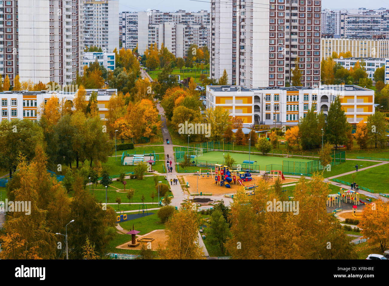 City landscape in autumn in a Moscow, Russia Stock Photo - Alamy