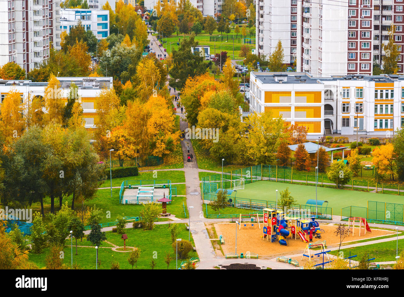 City landscape in autumn in a Moscow, Russia Stock Photo - Alamy