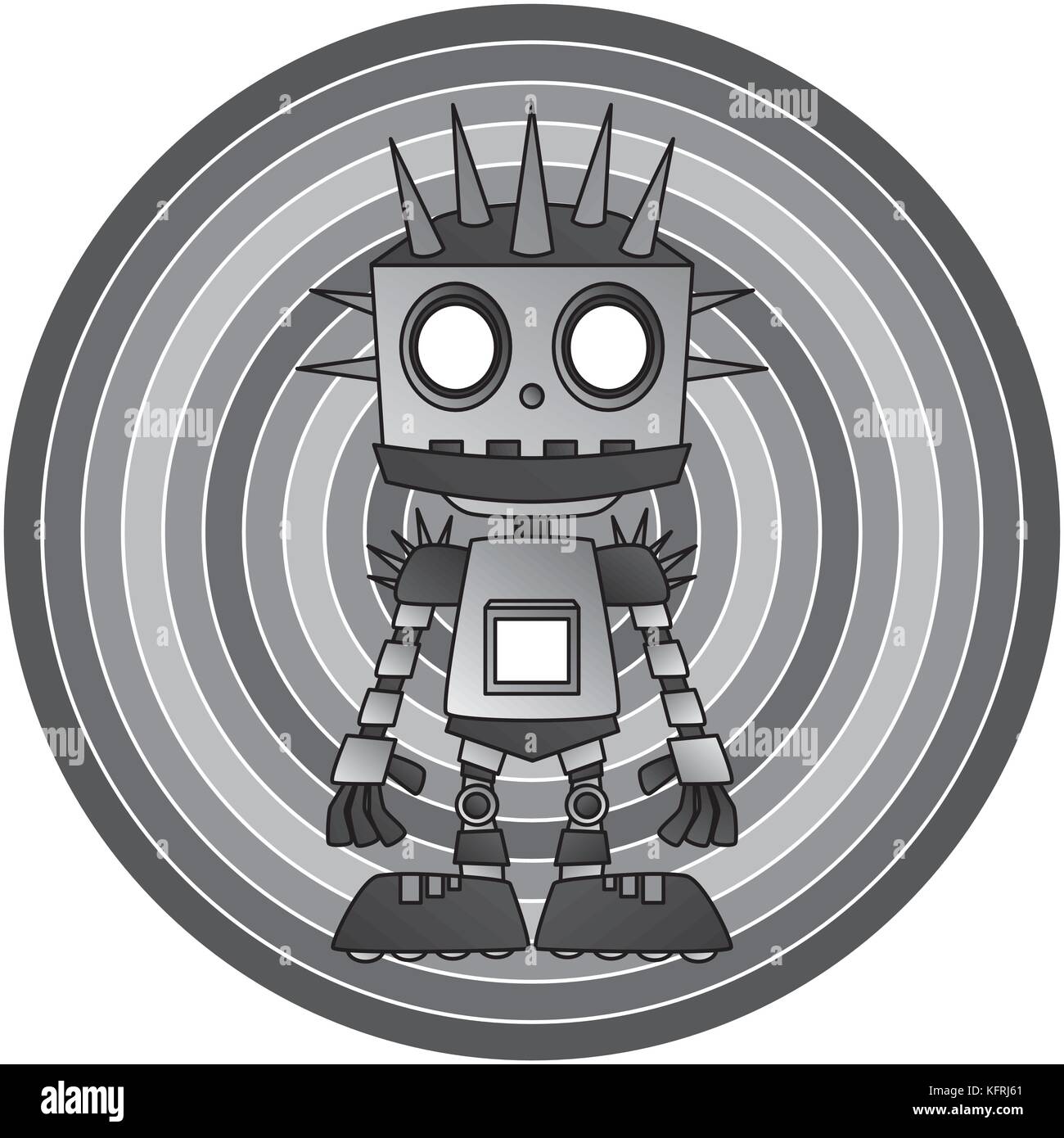 robot theme vector graphic art design illustration Stock Vector Image ...