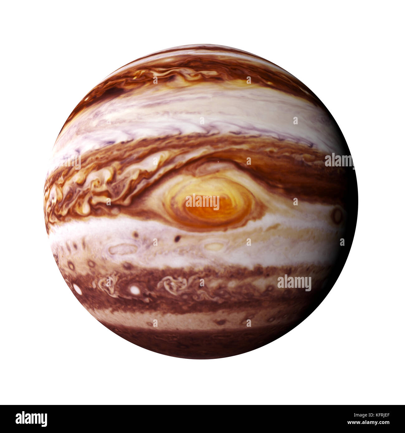 planet Jupiter isolated on white background Stock Photo - Alamy