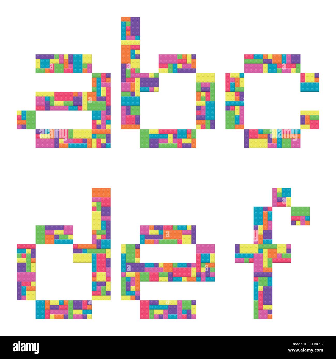 Letter b building block alphabet Stock Vector Images - Alamy