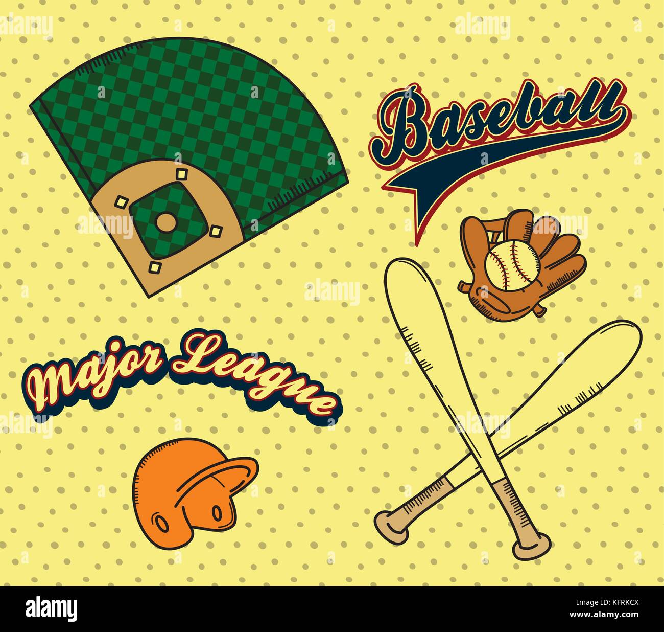baseball sports theme vector graphic art design illustration Stock ...