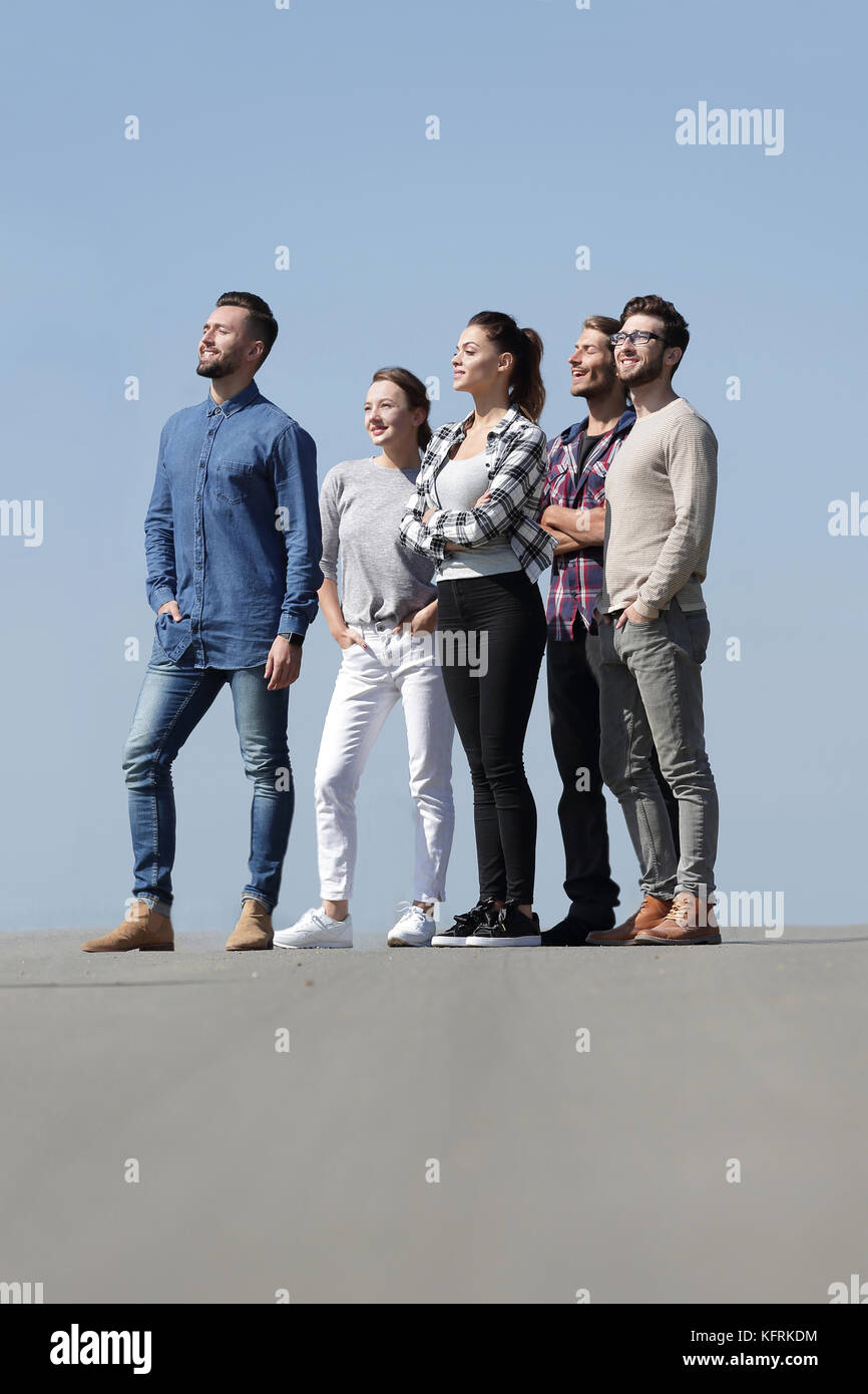 in full growth.a group of successful young people.photo with copy space ...