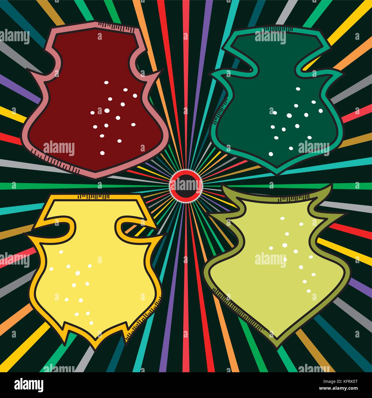 editable shield art vector graphic art design illustration Stock Vector ...