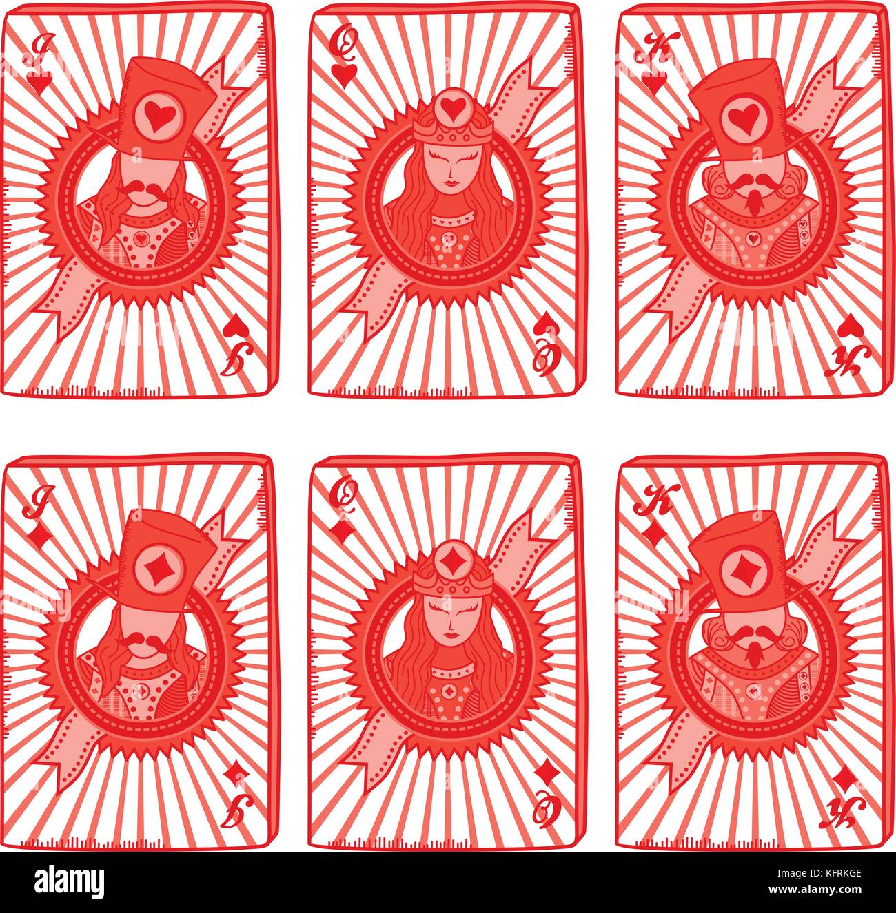 Full card deck Stock Vector Images - Alamy