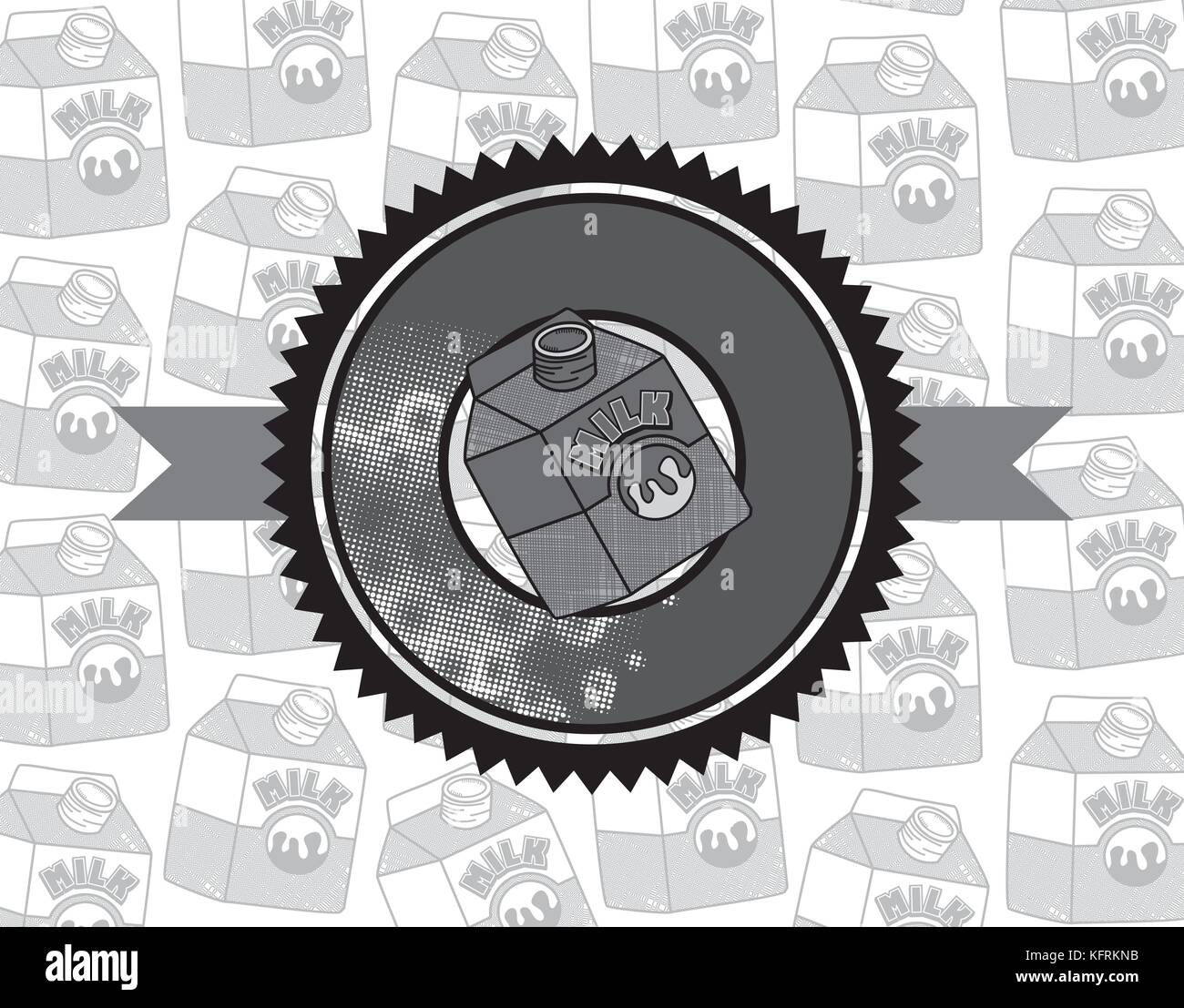 milk drink theme vector graphic art design illustration Stock Vector ...