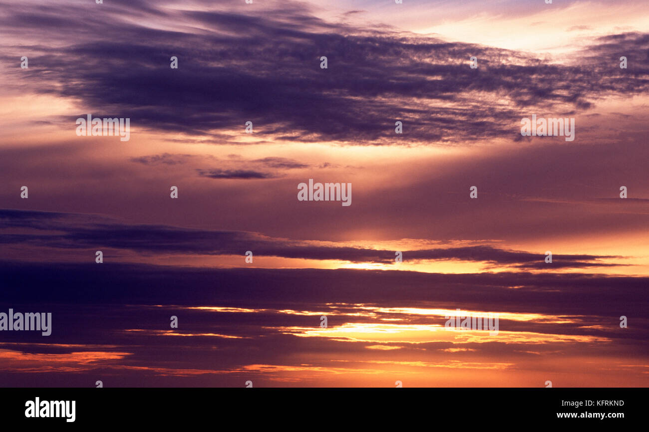 Dramatic skyscape at sunset, England Stock Photo - Alamy