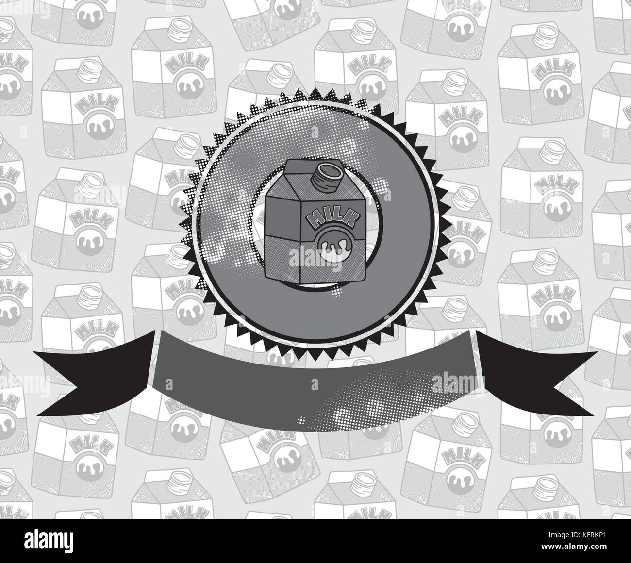 milk drink theme vector graphic art design illustration Stock Vector ...