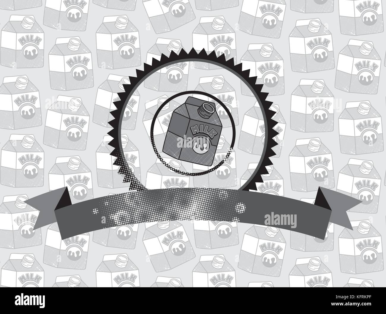 milk drink theme vector graphic art design illustration Stock Vector ...