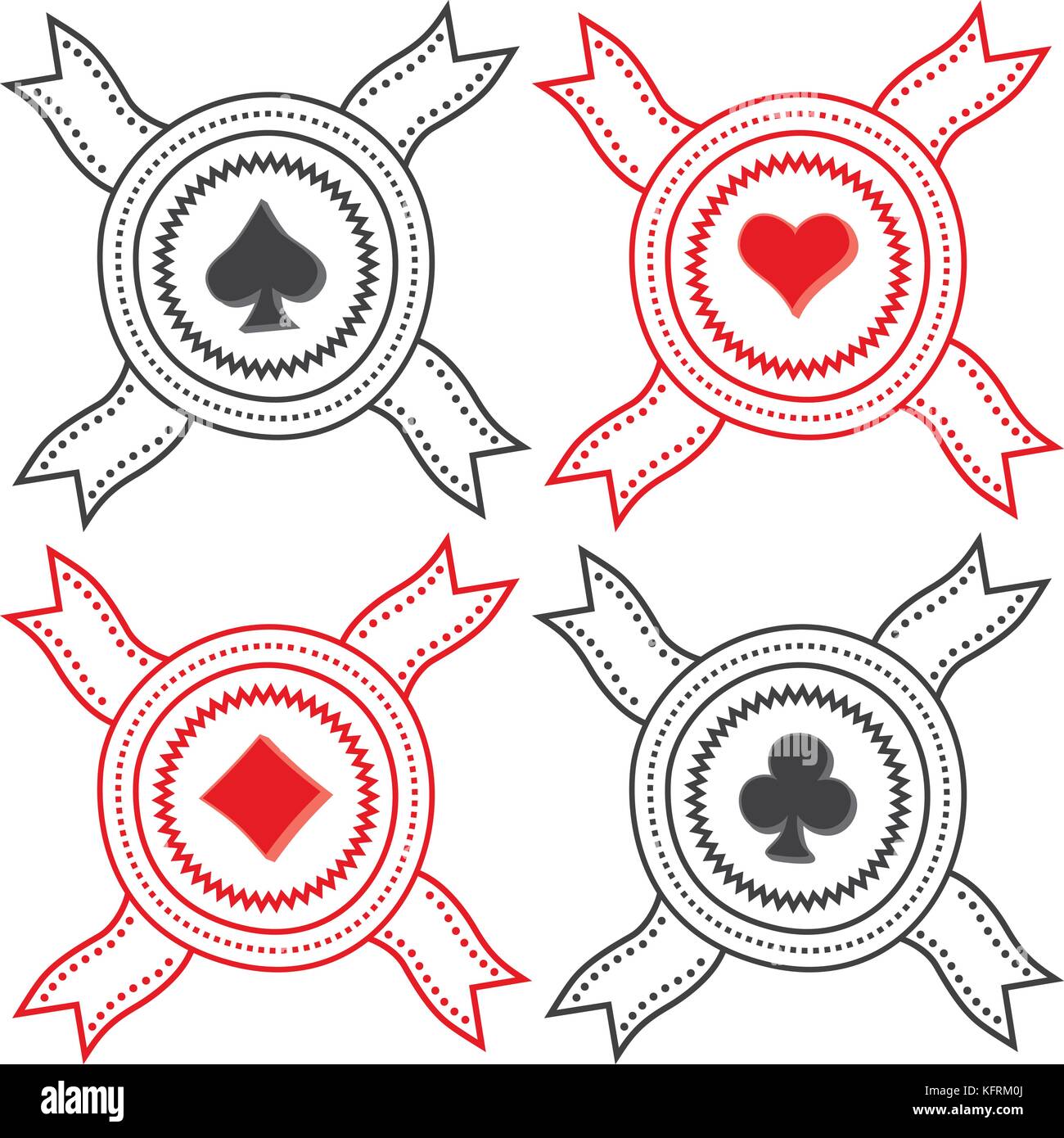 editable poker theme vector graphic art design illustration Stock ...